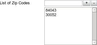 Configuring a list editor